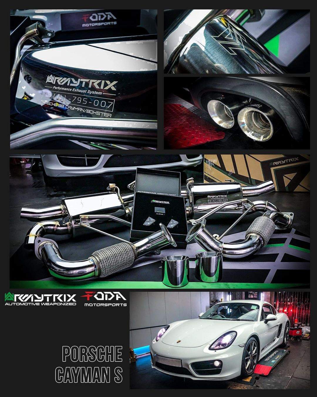 Porsche 981 Boxster S Armytrix Exhaust Mods Best Tuning Review Price