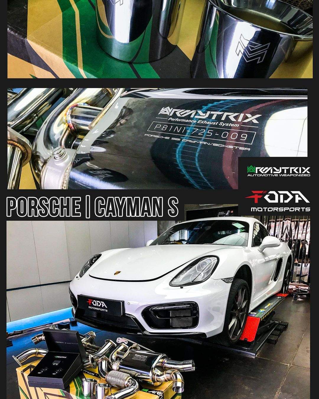 Porsche 981 Boxster S Armytrix Exhaust Mods Best Tuning Review Price