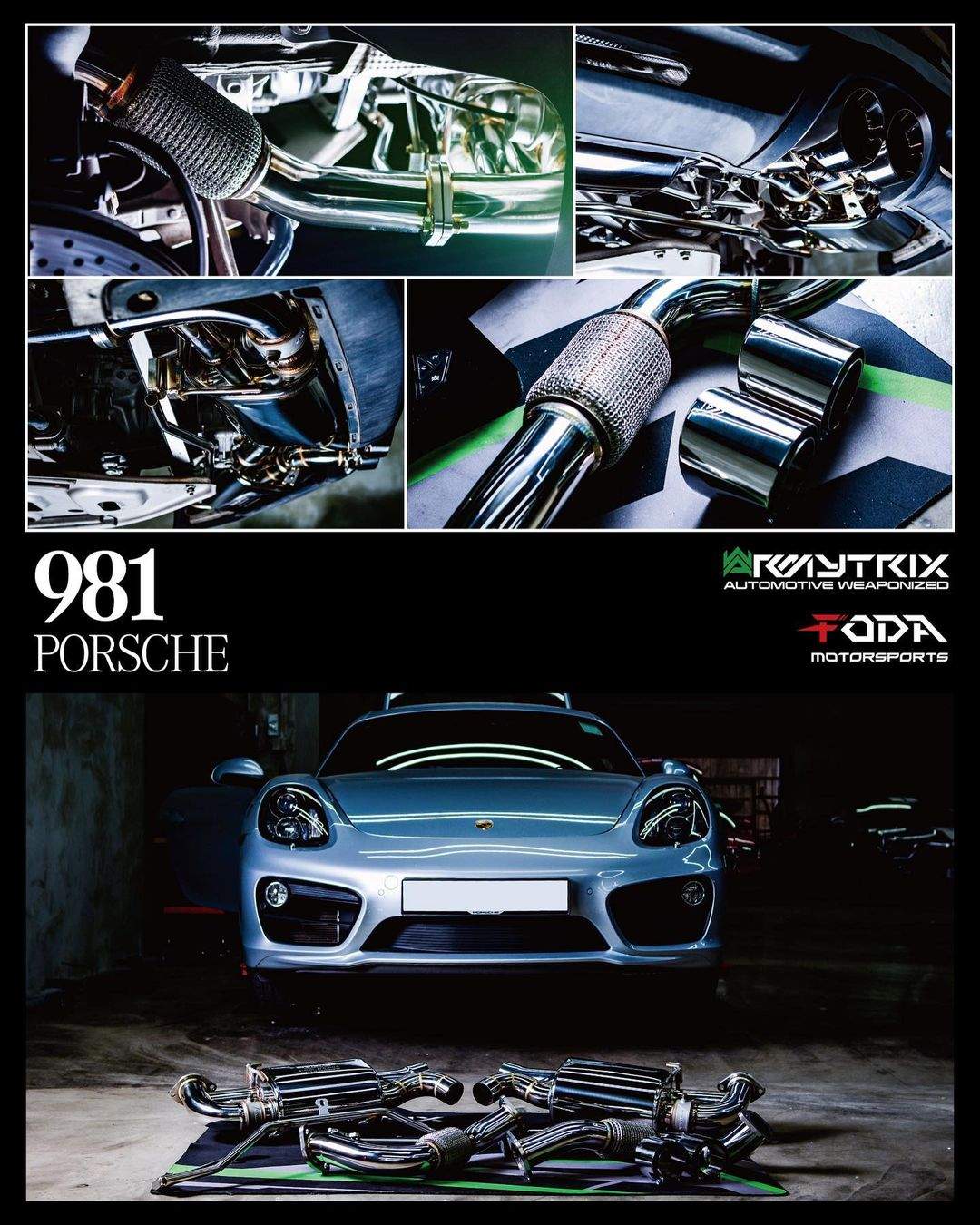 Porsche 981 Boxster S Armytrix Exhaust Mods Best Tuning Review Price