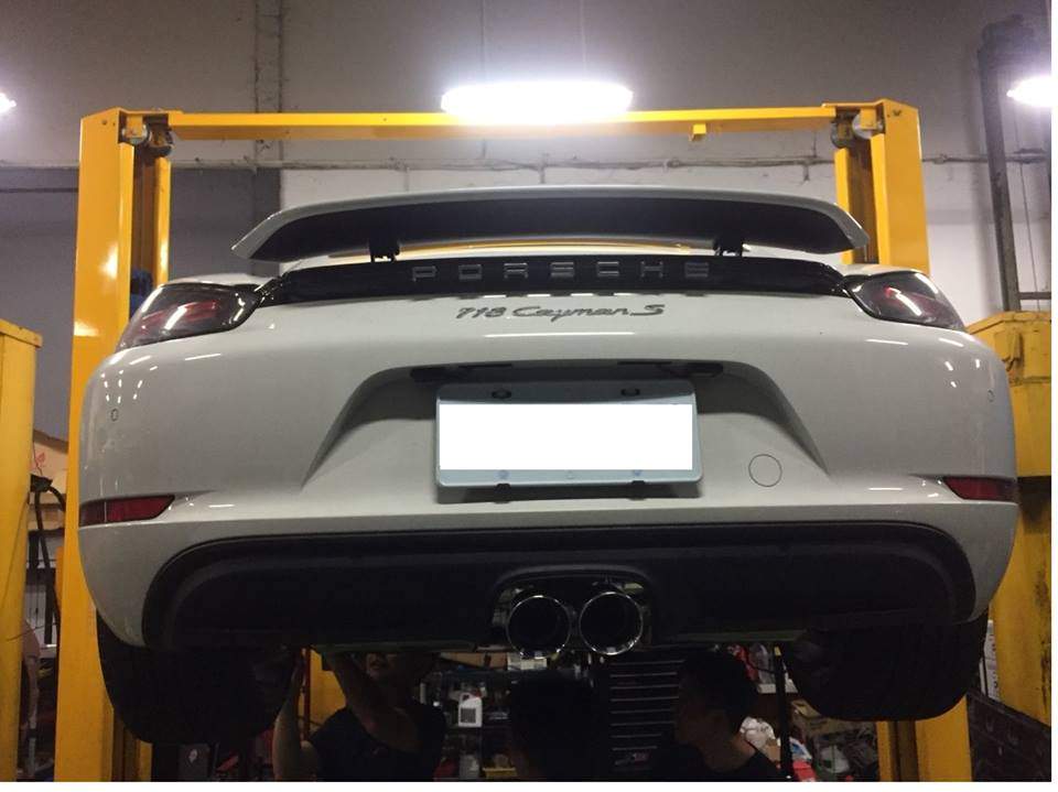 2017 Porsche 718 Cayman S Armytrix Exhaust Mods Best Tuning Review Price